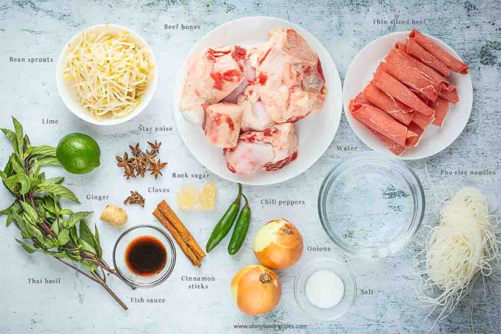 Pho Beef Noodle Soup - Oh My Food Recipes