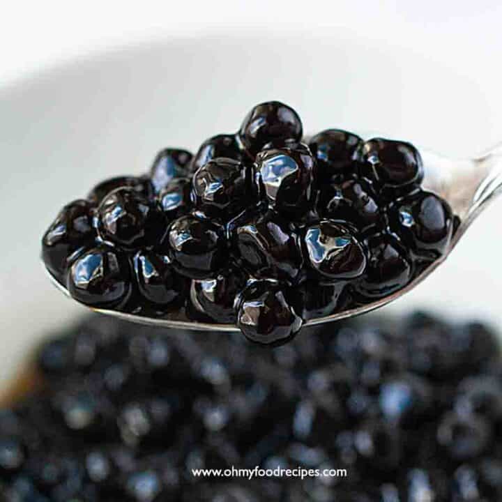 How to cook boba pearls (珍珠) - Oh My Food Recipes