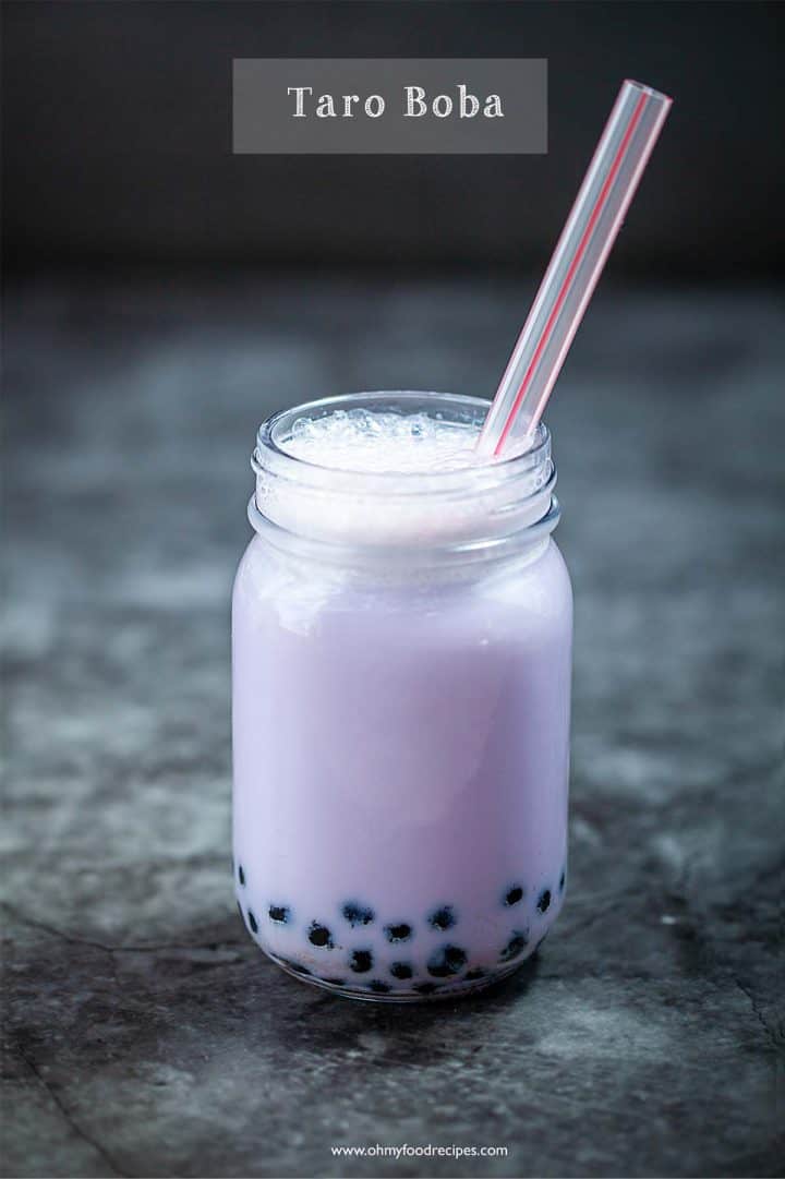 Taro Boba (香芋珍珠奶) - Oh My Food Recipes