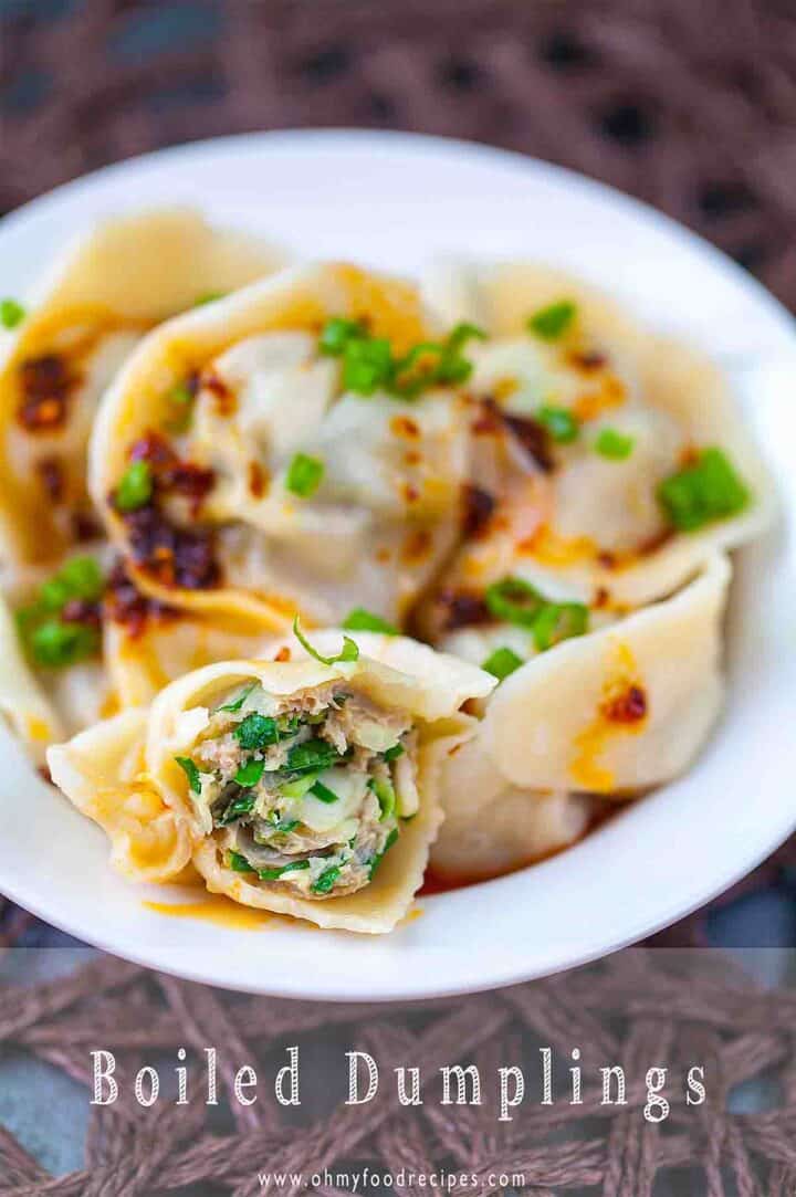 Boiled Dumplings (水餃) Shui jiao - Oh My Food Recipes