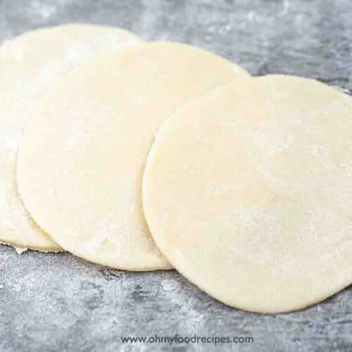 Homemade Dumpling Wrappers (餃子皮) - Oh My Food Recipes