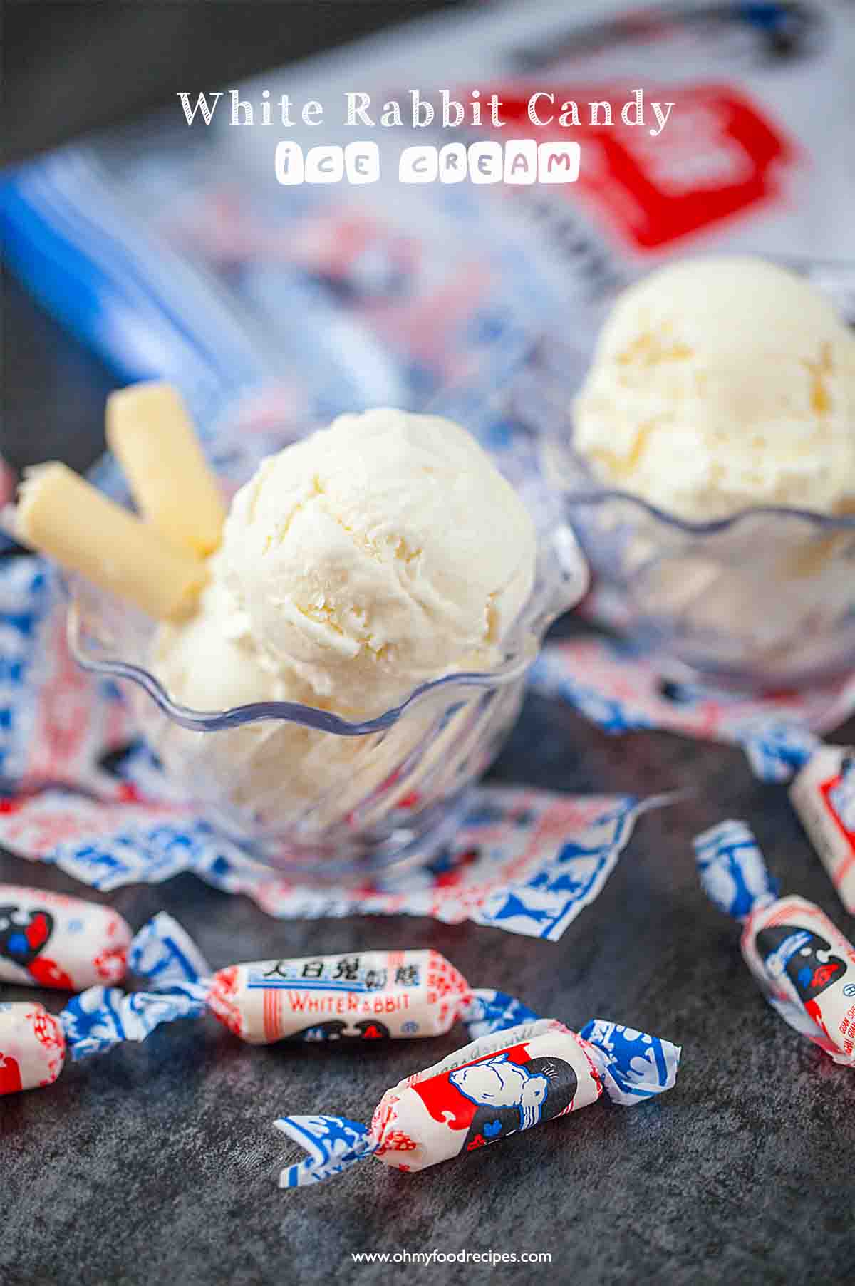 White Rabbit Candy Ice Cream (大白兔糖雪糕) - Oh My Food Recipes