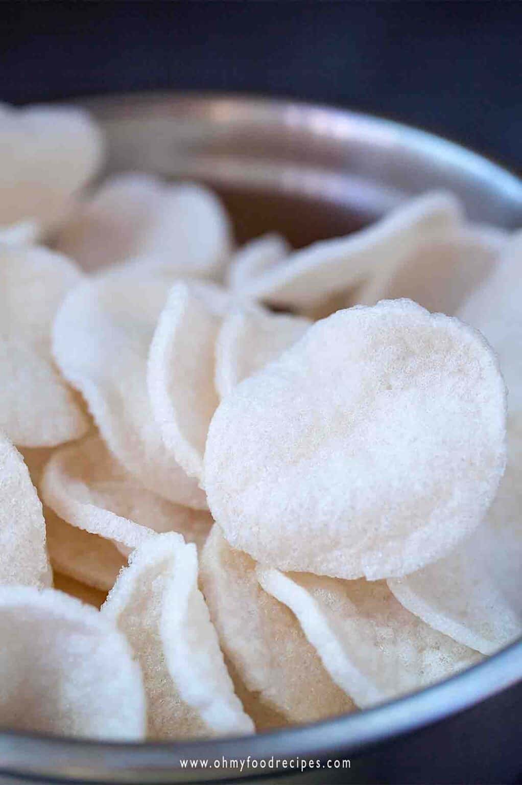 Shrimp Chips Crispy and Tasty (蝦片) - Oh My Food Recipes
