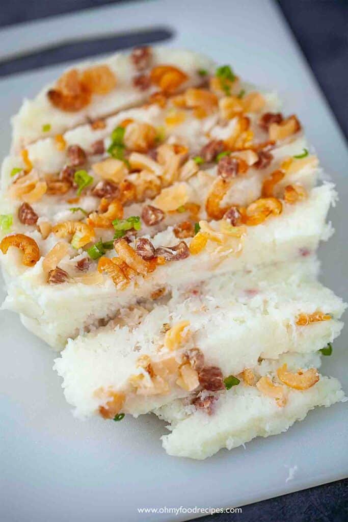 Chinese Turnip Cake (蘿蔔糕) Lo Bak Go - Oh My Food Recipes