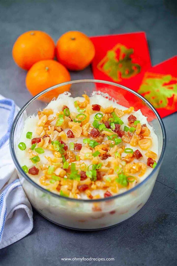 Chinese Turnip Cake (蘿蔔糕) Lo Bak Go - Oh My Food Recipes