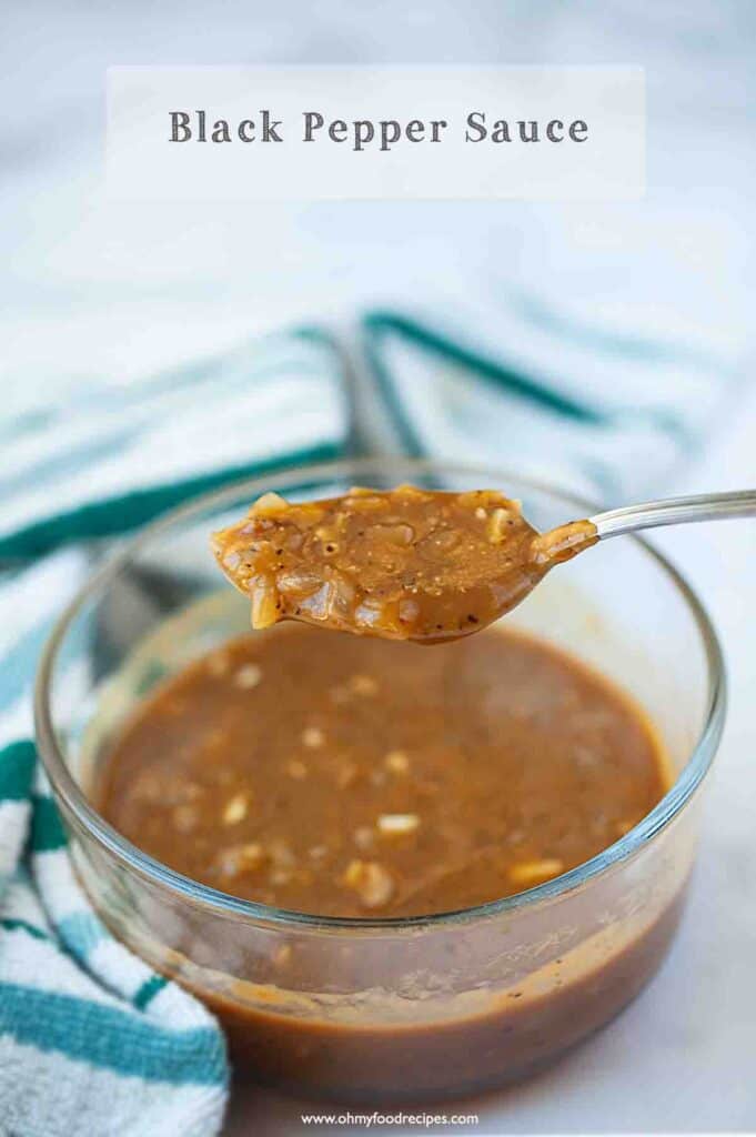 Delicious Black Pepper Sauce Recipe: Bold and Savory (黑椒汁) - Oh My Food ...