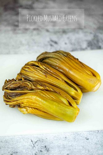 Pickled Mustard Greens (酸菜) - Oh My Food Recipes
