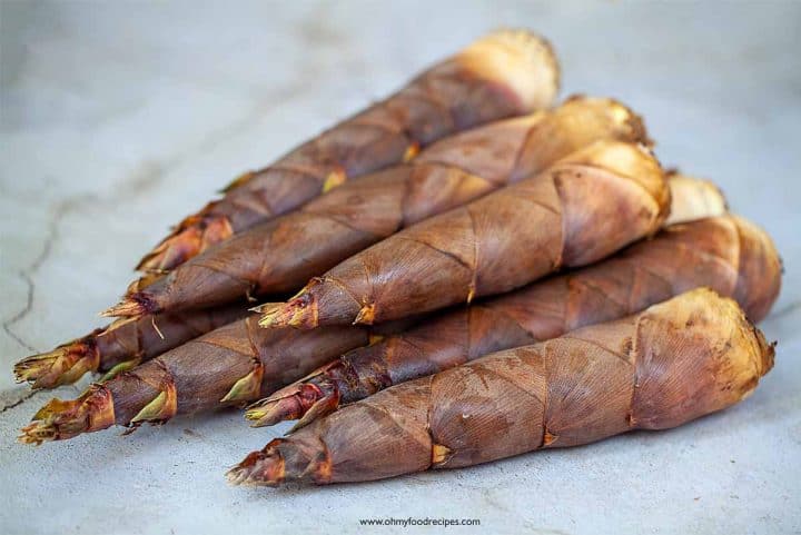 Braised Bamboo Shoots Recipe - Oh My Food Recipes