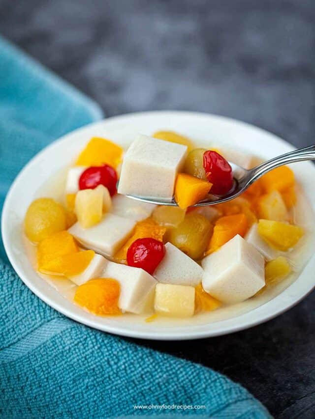 Almond Jello - Oh My Food Recipes