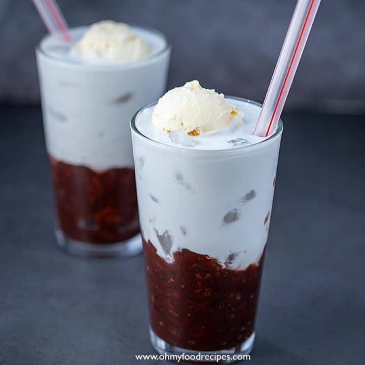Red Bean Ice Drink (紅豆冰) - Oh My Food Recipes