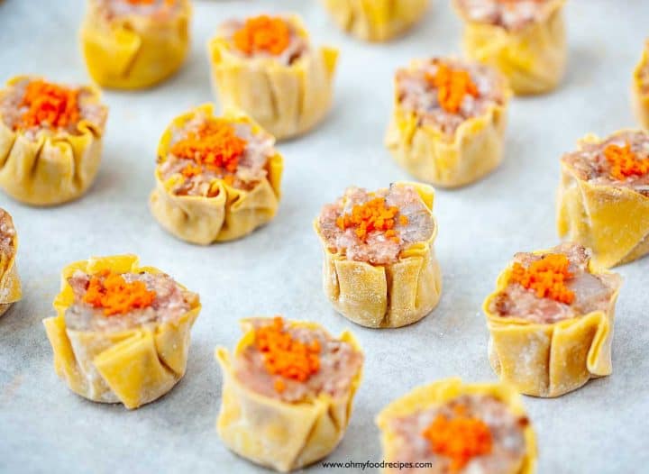Dim Sum Siu Mai or Shumai (燒賣) | Oh My Food Recipes