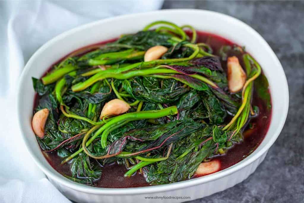 Chinese Spinach Amaranth (Yin Choy Stir Fry) 莧菜- Oh My Food Recipes