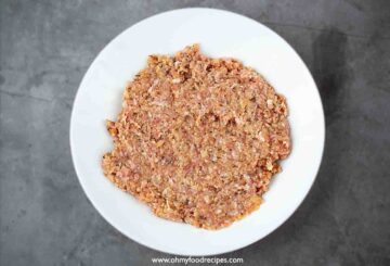 Chinese steamed minced pork (冬菇蒸肉餅) - Oh My Food Recipes