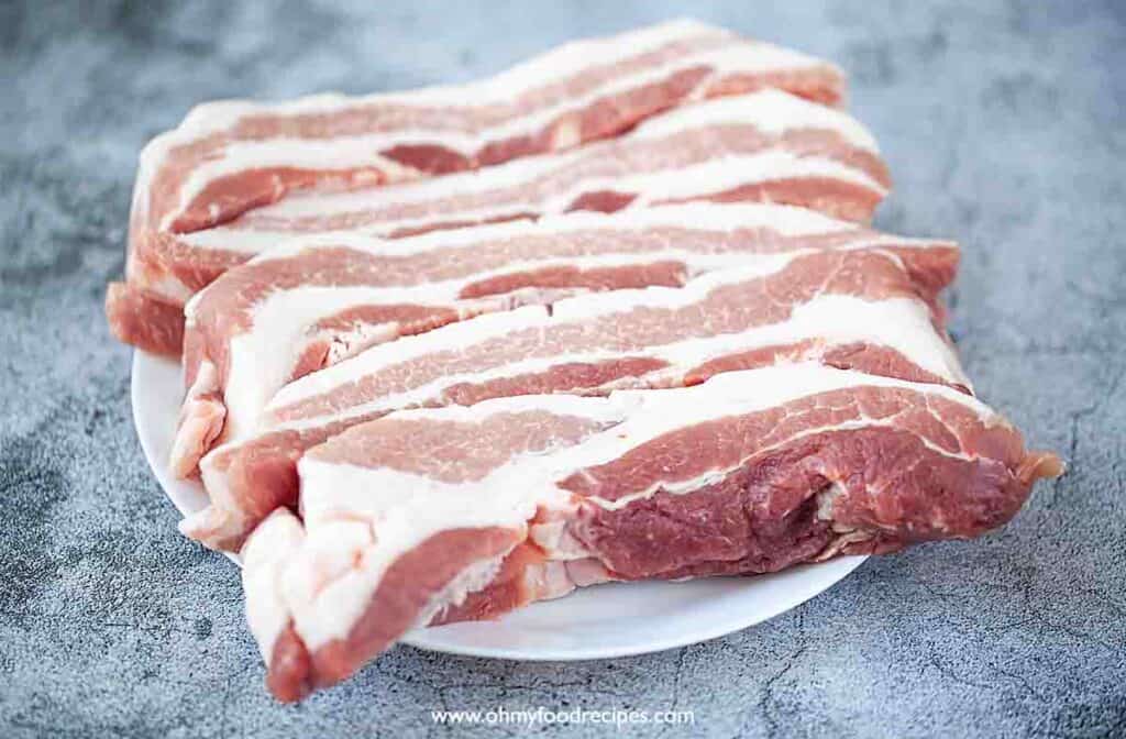 Chinese Cured Pork Belly - Oh My Food Recipes