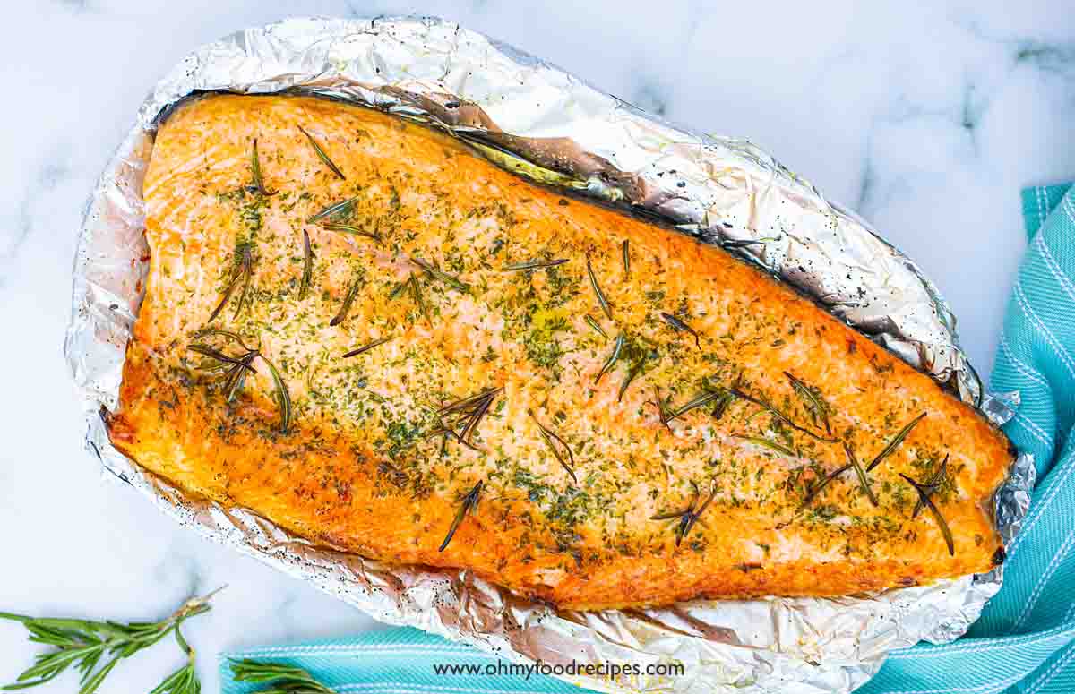 Baked Whole Salmon