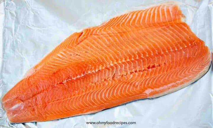 Baked Whole Salmon Fillet - Oh My Food Recipes