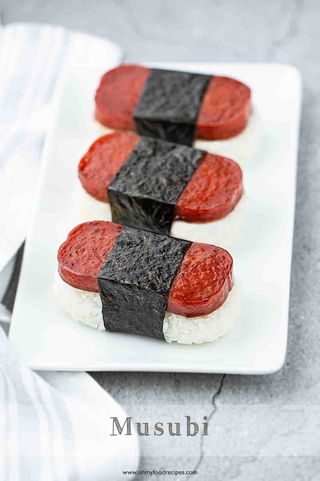 Hawaiian Spam Musubi - Oh My Food Recipes