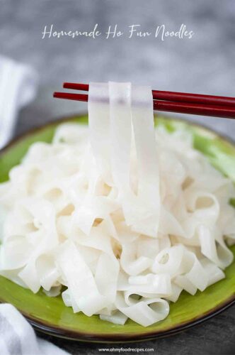 Step by Step Guide to Making Homemade Ho Fun Noodles - Oh My Food Recipes