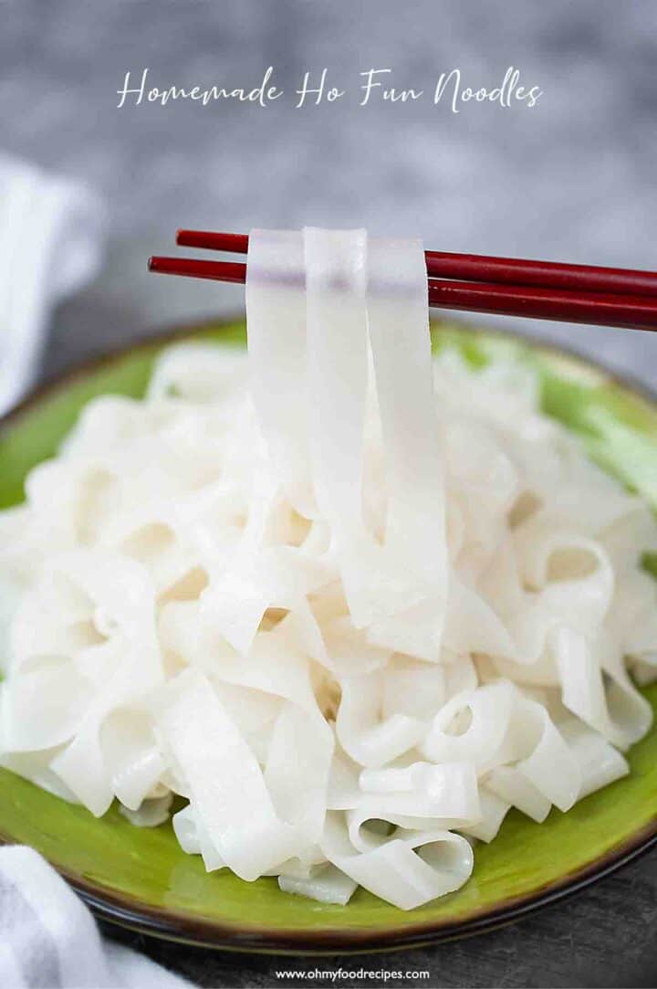 Step by Step Guide to Making Homemade Ho Fun Noodles - Oh My Food Recipes