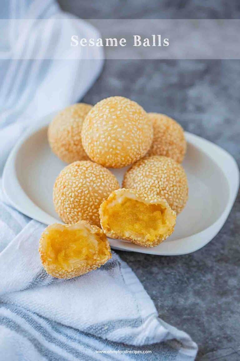 Sesame Balls: A Delicious Deep-Fried Asian Dessert - Oh My Food Recipes