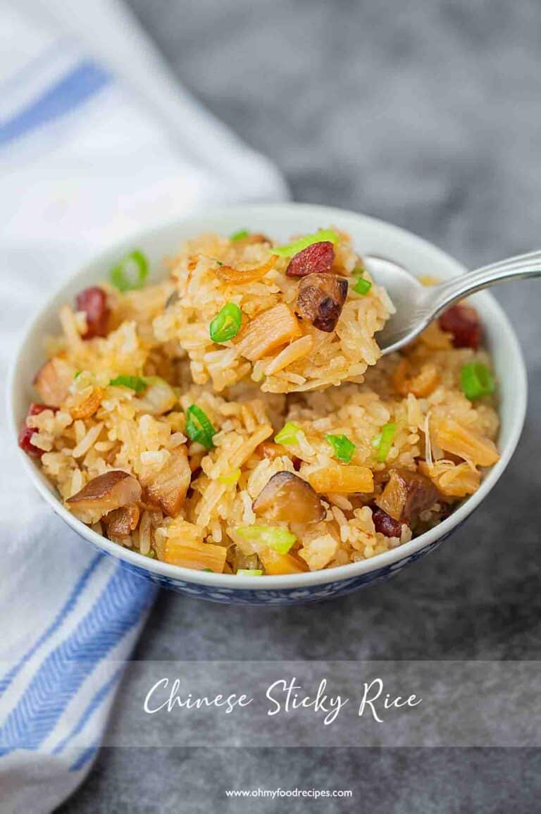 Chinese Sticky Rice Made Easy with Instant Pot - Oh My Food Recipes